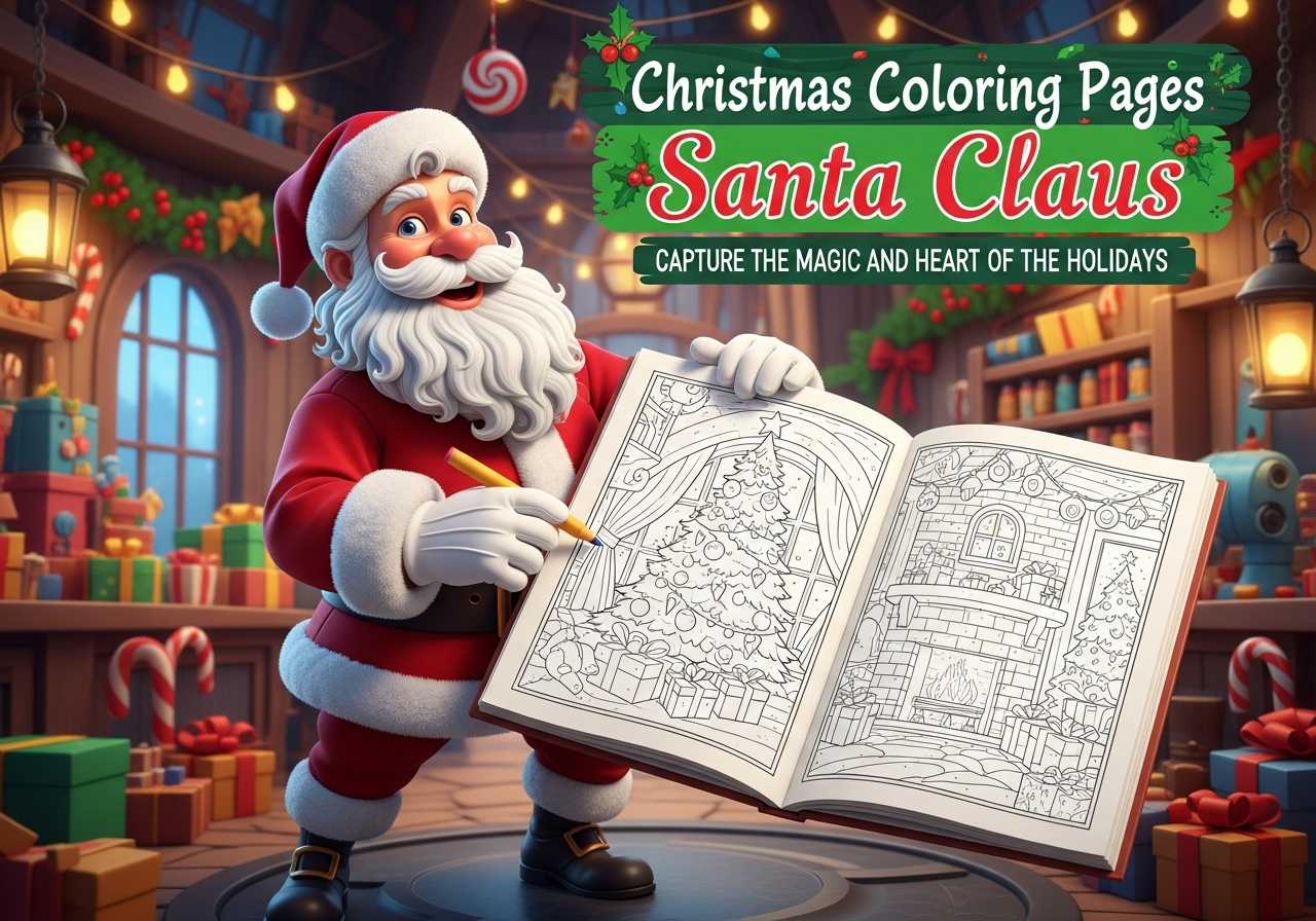 Christmas Coloring Pages Santa Claus: Capture the Magic and Heart of t ...