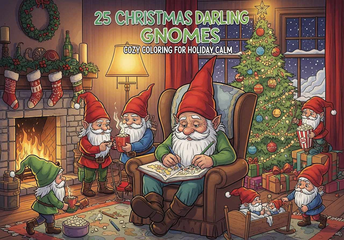 25 Christmas Darling Gnomes: Cozy Coloring for Holiday Calm – Trending ...