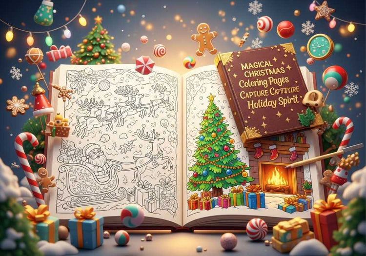 Magical Christmas Coloring Pages Images: Capture the Holiday Spirit ...