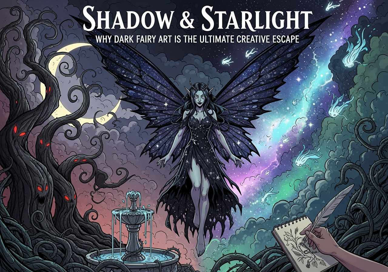 Shadow & Starlight: Why Dark Fairy Art is the Ultimate Creative Escape ...
