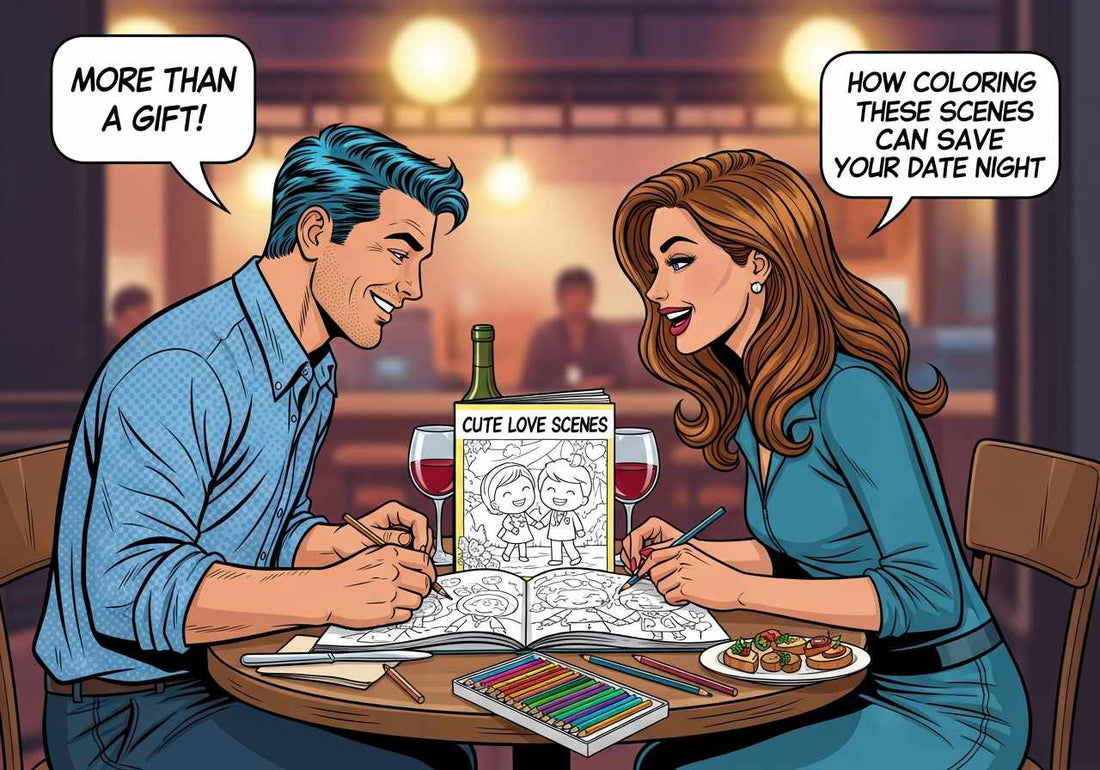 More than a Gift: How coloring these "Cute Love" scenes can save your ...