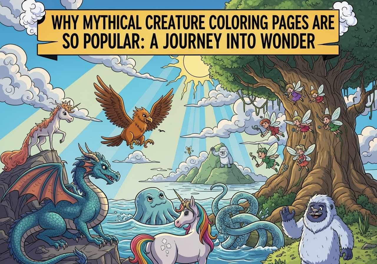 Why Mythical Creature Coloring Pages Are So Popular: A Journey Into Wo ...