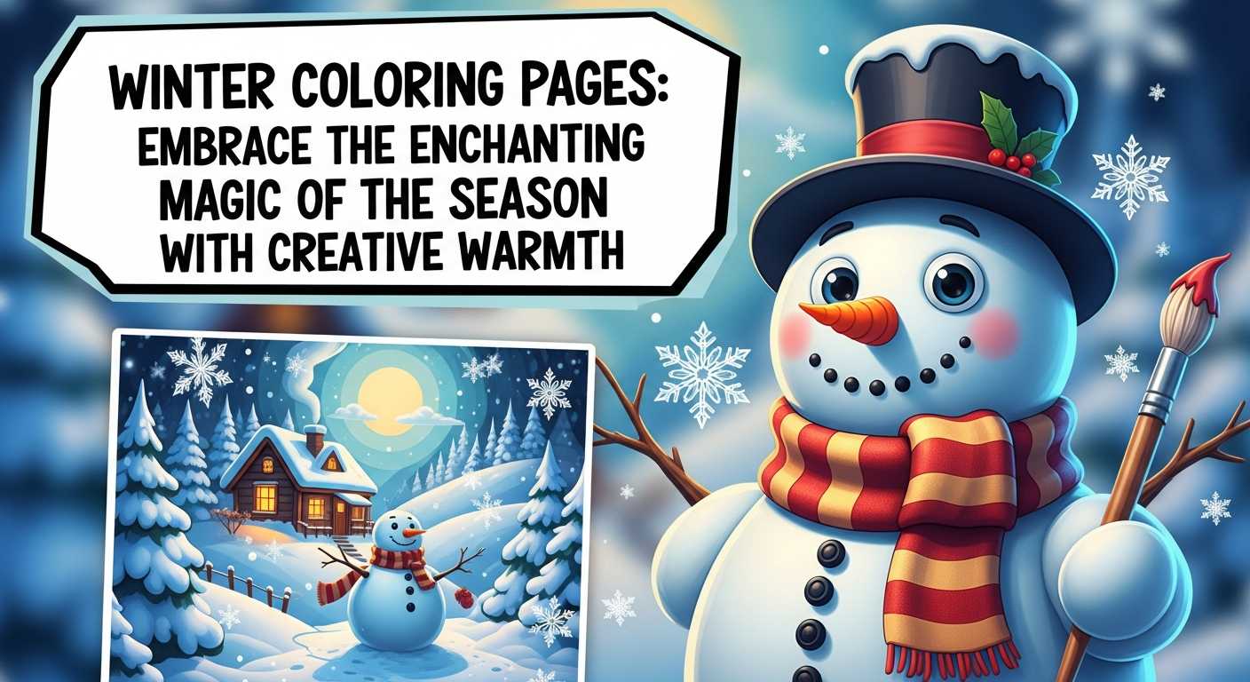 Winter Coloring Pages: Embrace the Enchanting Magic of the Season with ...