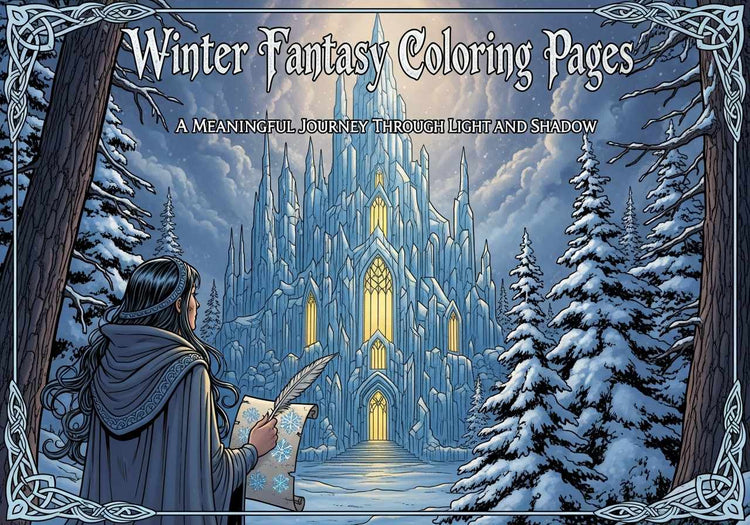 Winter Fantasy Coloring Pages: A Meaningful Journey Through Light and ...