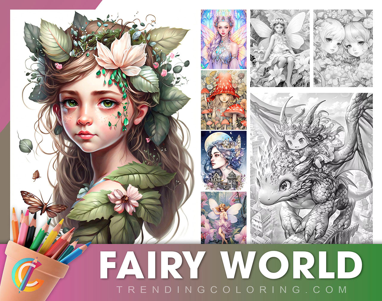 Fairy Coloring Pages – Trending Coloring