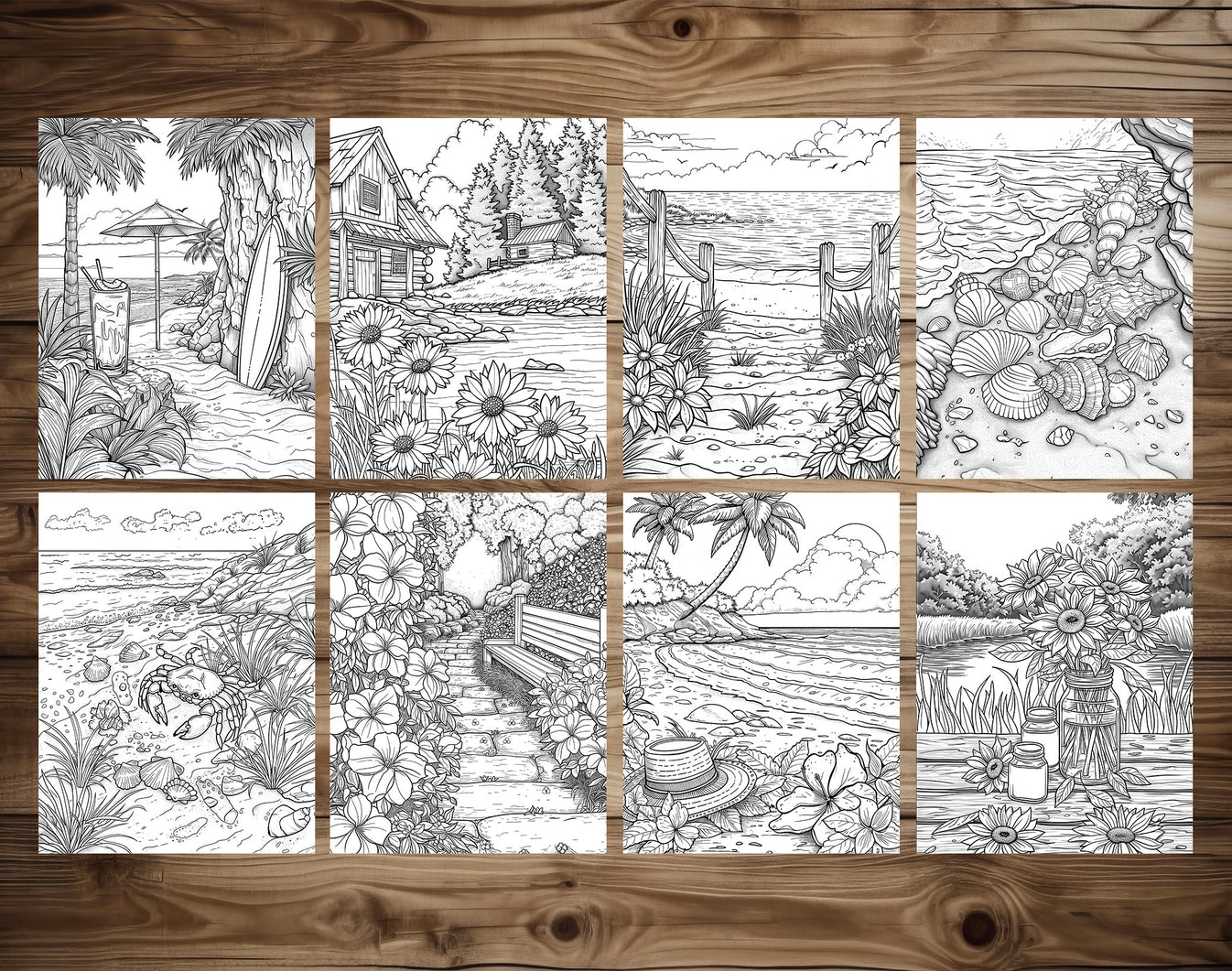 101 Chill Vibes Summer Relaxation Coloring Pages - Instant Download ...