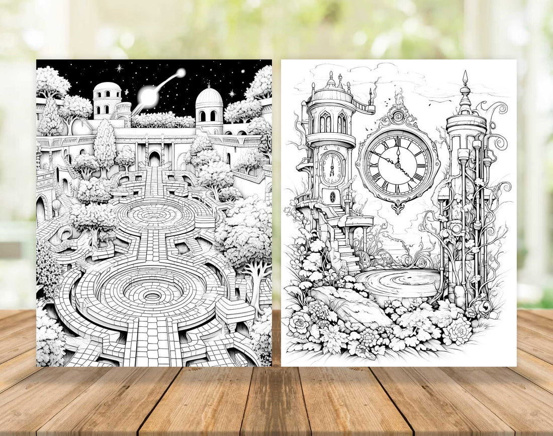 70 Enchanted Multiverse Coloring Pages - Instant Download - Printable ...