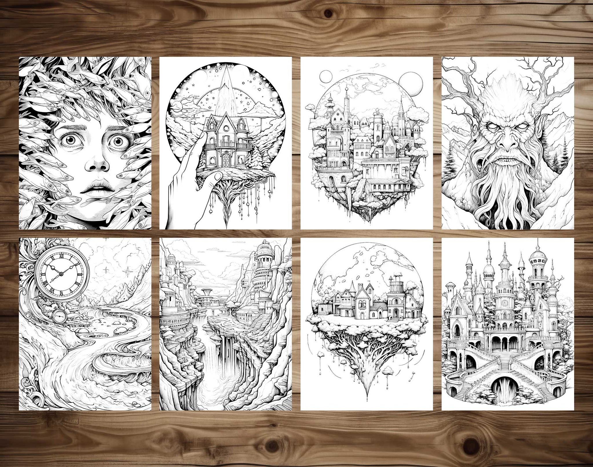 70 Enchanted Multiverse Coloring Pages - Instant Download - Printable ...