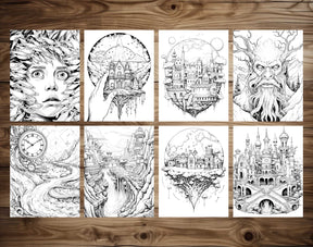 70 Enchanted Multiverse Coloring Pages - Instant Download - Printable ...