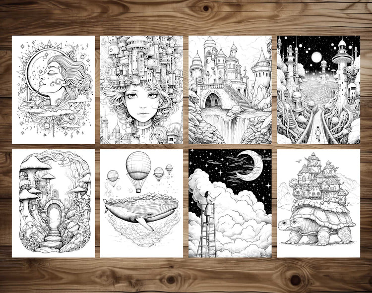 70 Enchanted Multiverse Coloring Pages - Instant Download - Printable ...