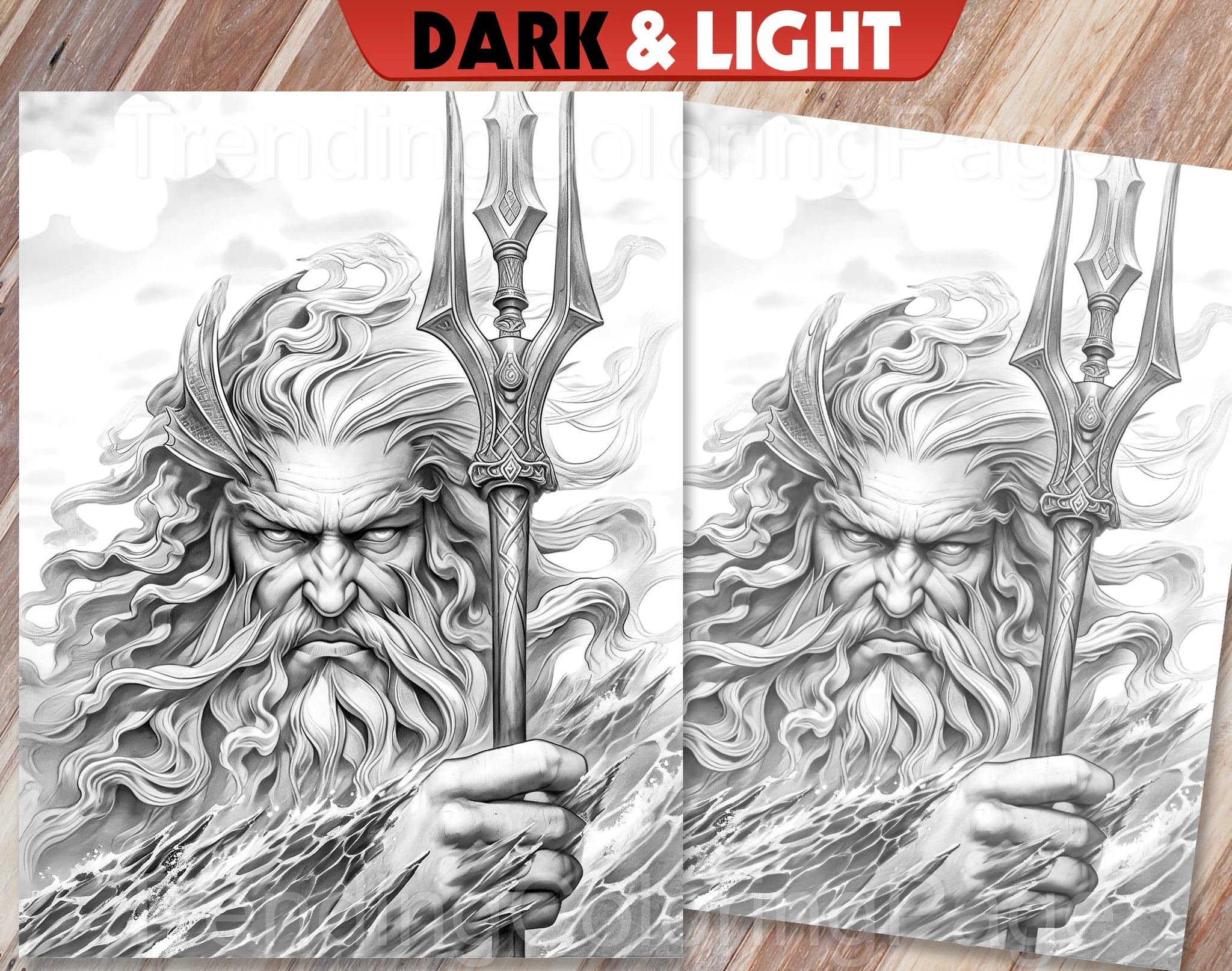 25 Greek Mythology Grayscale Coloring Pages - Instant Download - Print ...